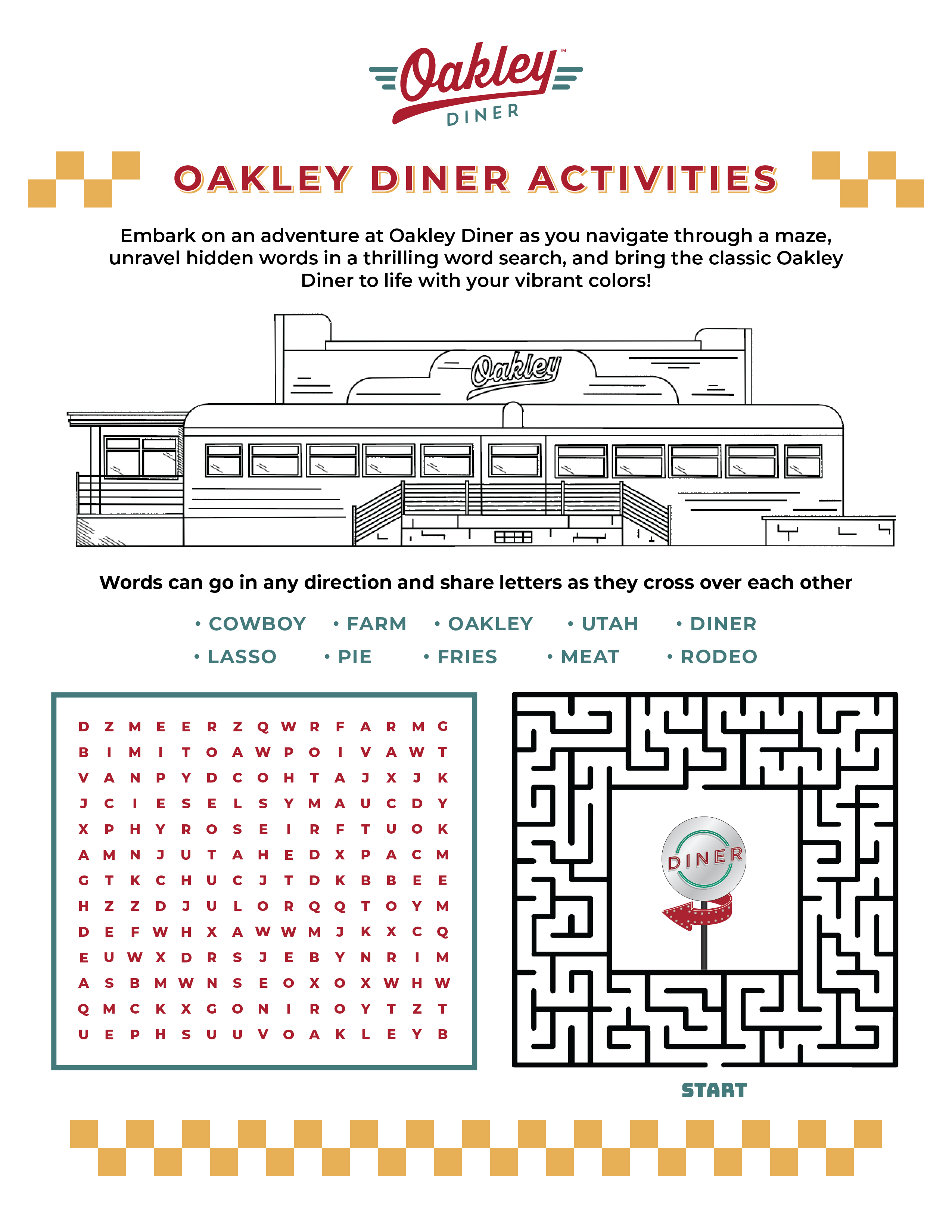 Menus – Oakley Diner